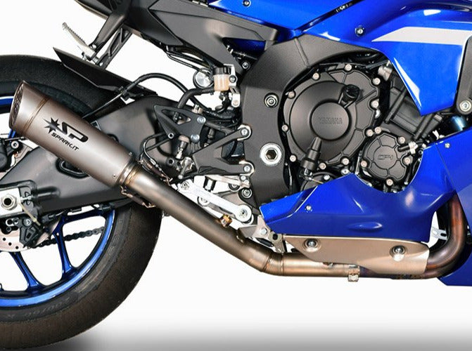 SPARK Yamaha YZF-R1 Full Titanium Semi-Full Exhaust System "Grid-O ...