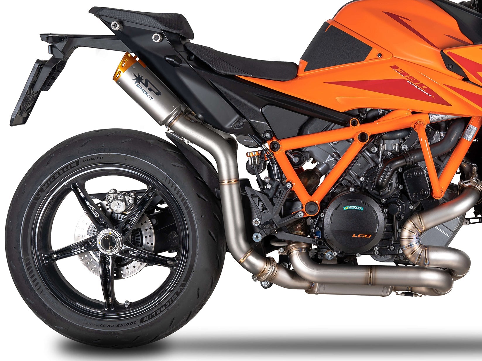 SPARK KTM 1290 / 1390 Super Duke 3/4 Exhaust (orange caps) – Factory Racing