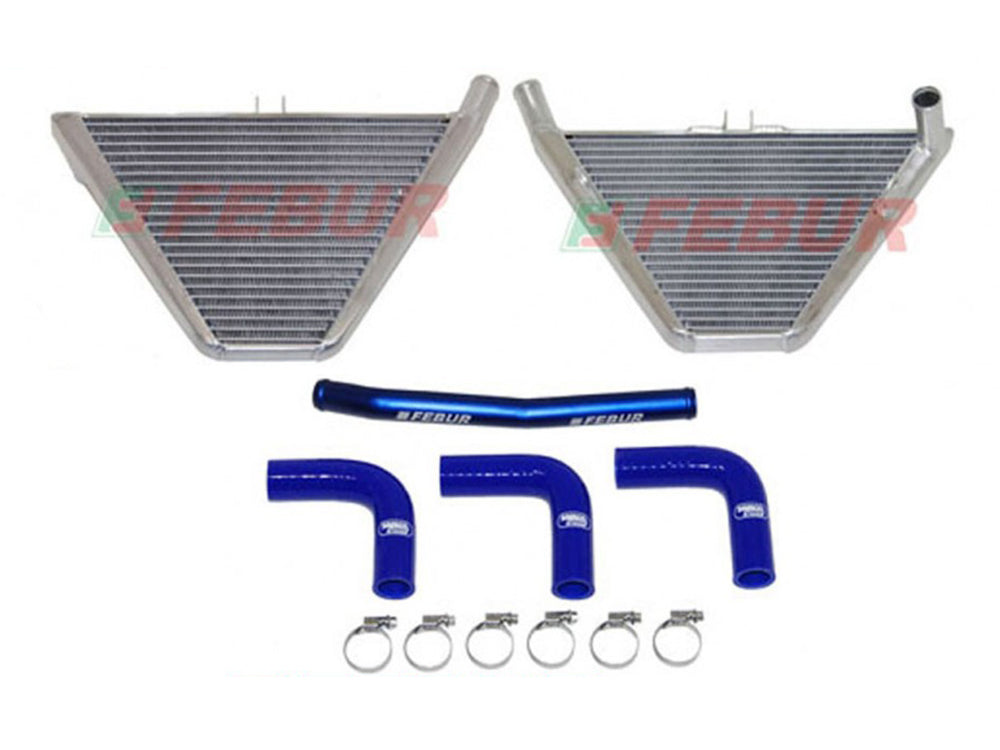 FEBUR Yamaha YZF-R1 Add. Racing Water Radiator (with silicon hoses)
